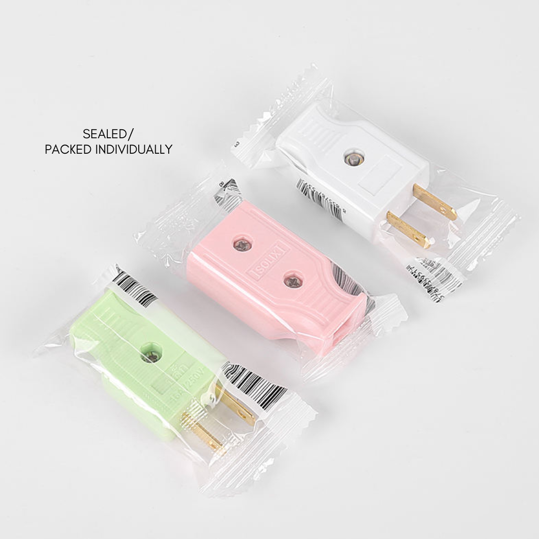 Electrical Plug 2 Pin Pure Copper Male Plug Female Socket Outlet ...