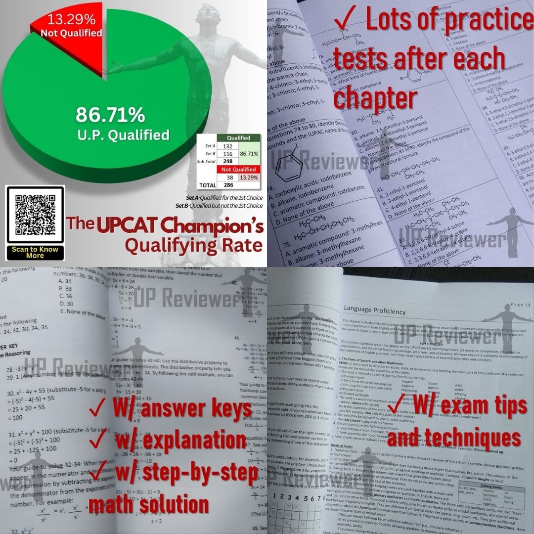 UPCAT, PUPCET, USTET, DCAT, ACET, PLMAT & CET Reviewer - The Ultimate ...