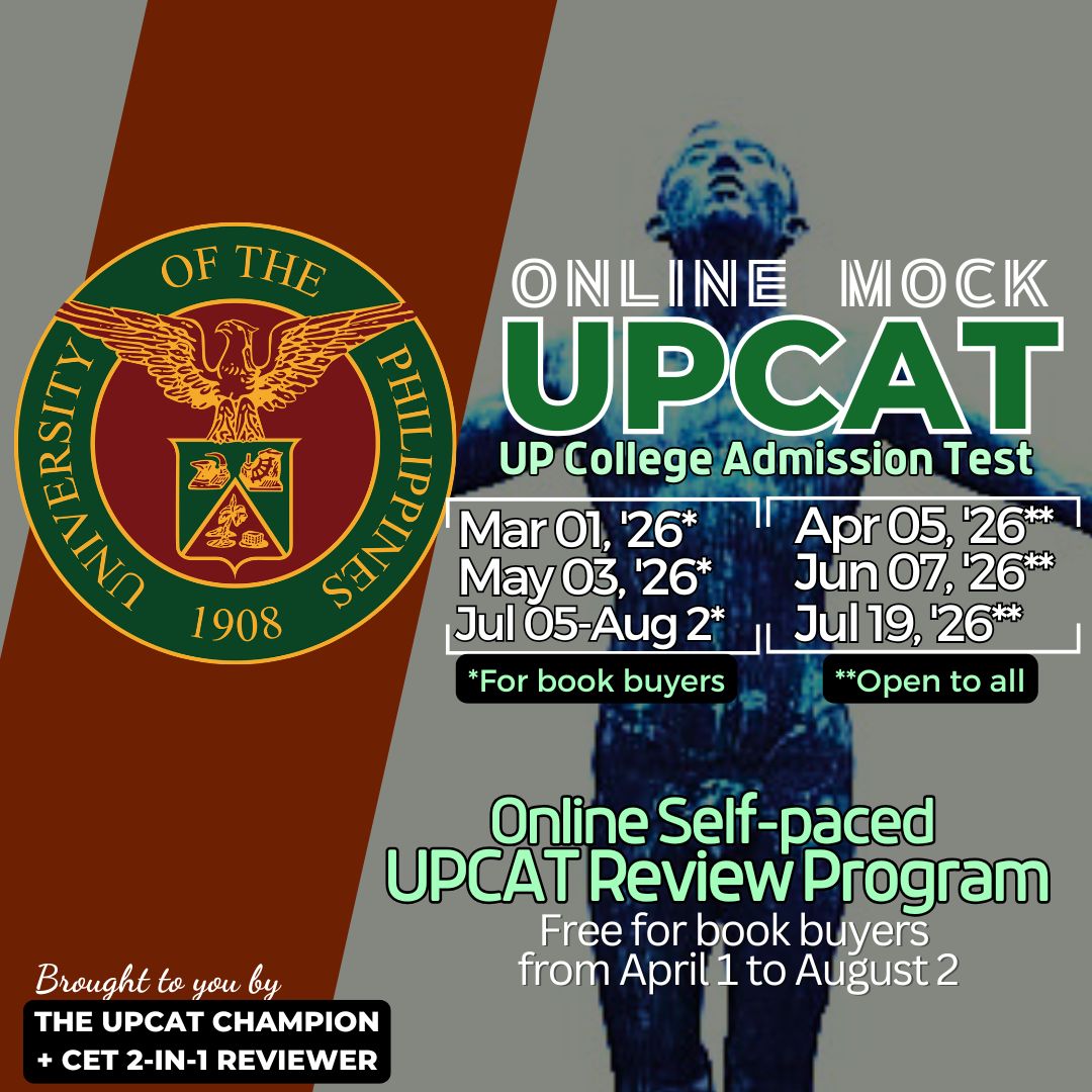 UPCAT, PUPCET, USTET, DCAT, ACET, PLMAT & CET Reviewer - Complete All ...