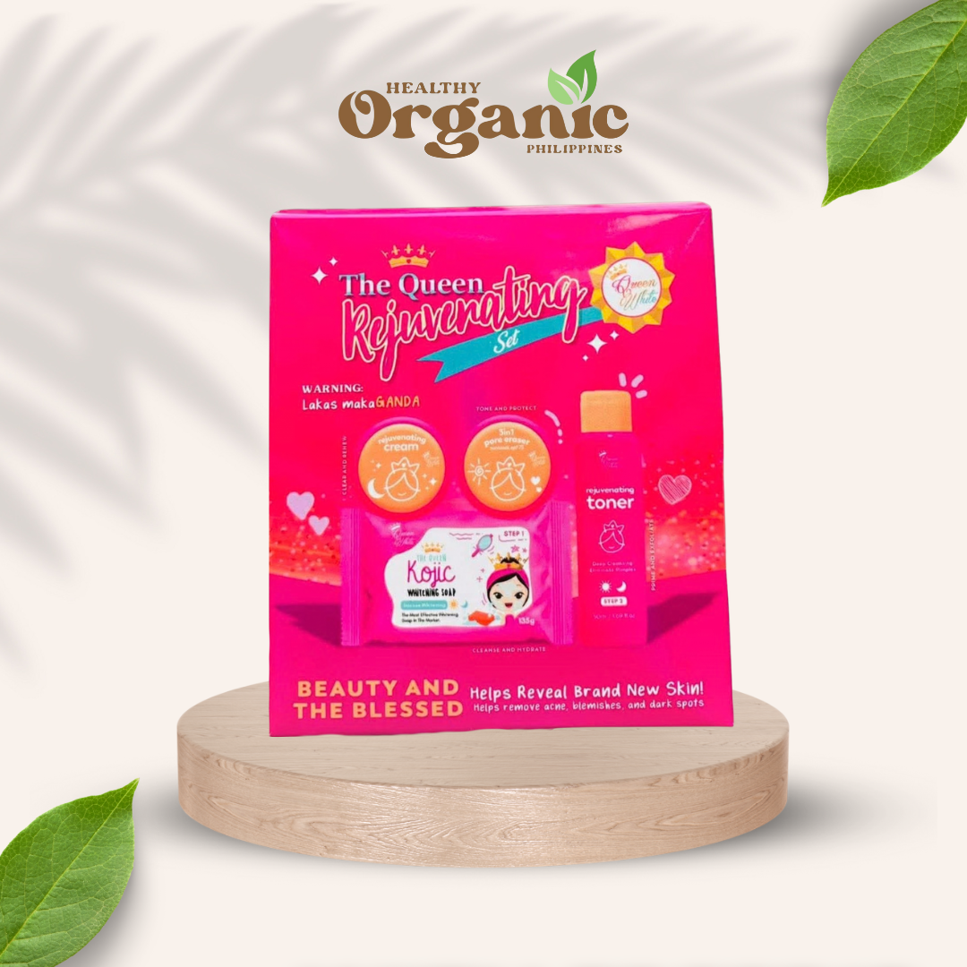 QUEEN WHITE Rejuvenating Set Skincare Facial Face Sunscreen Cream Toner ...