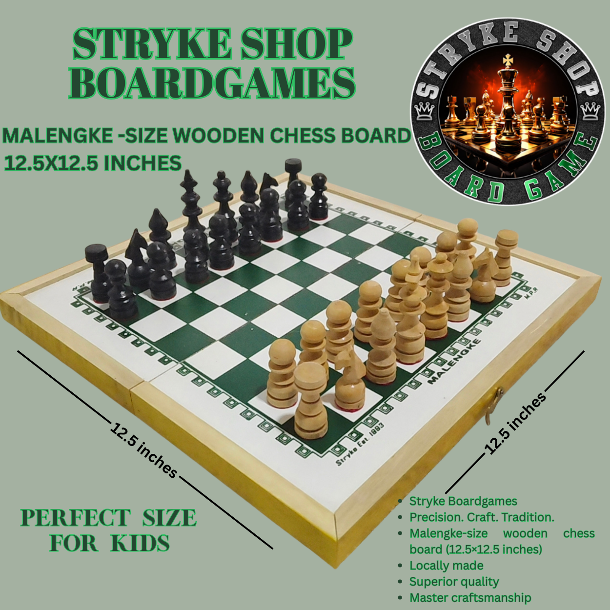 Chess Board Tournament Medium, Petite, Kliene, Malengke, Scrabble, Math ...