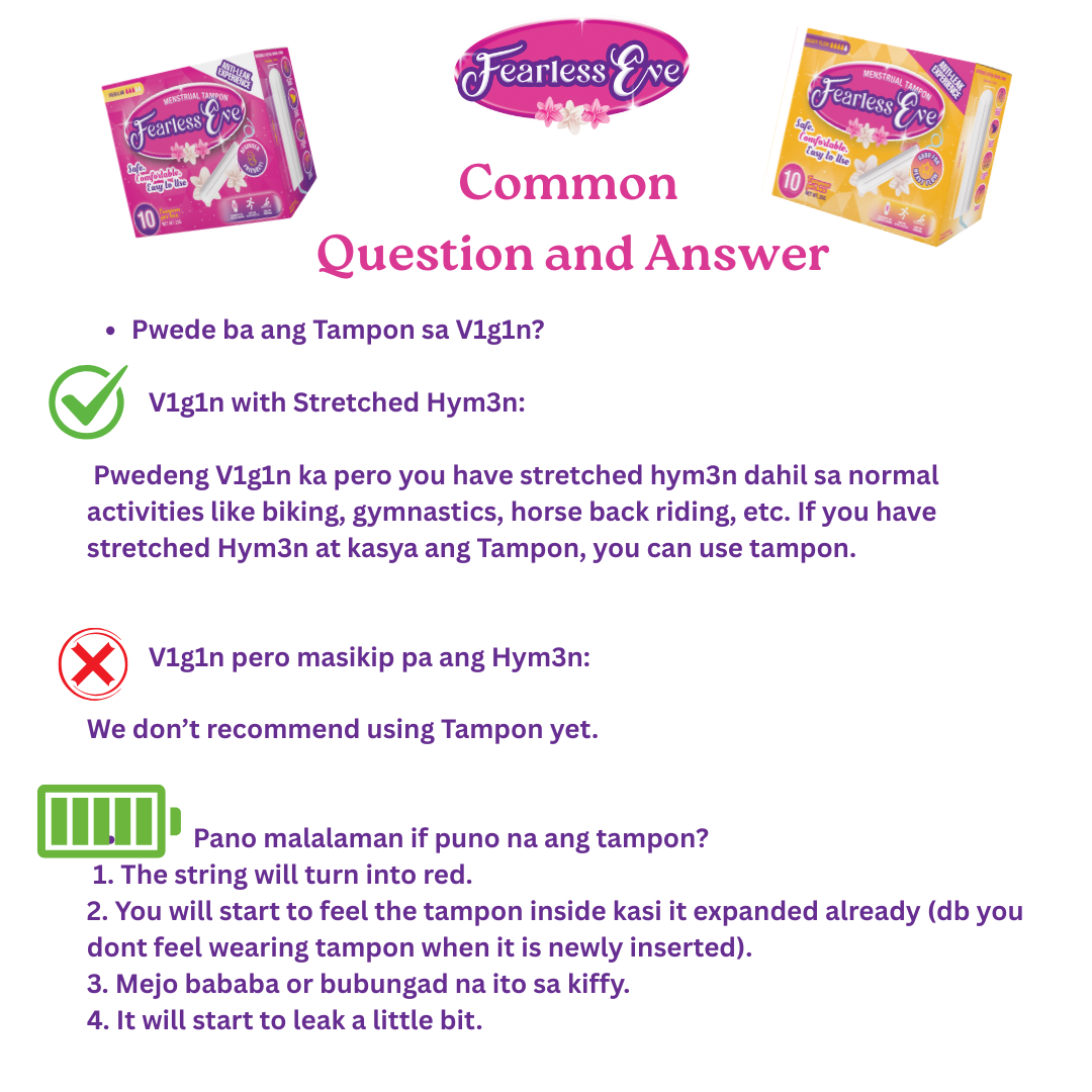 Fearless Eve HEAVY FLOW Menstrual Tampons (2 box = 20 Tampons) | Shopee ...
