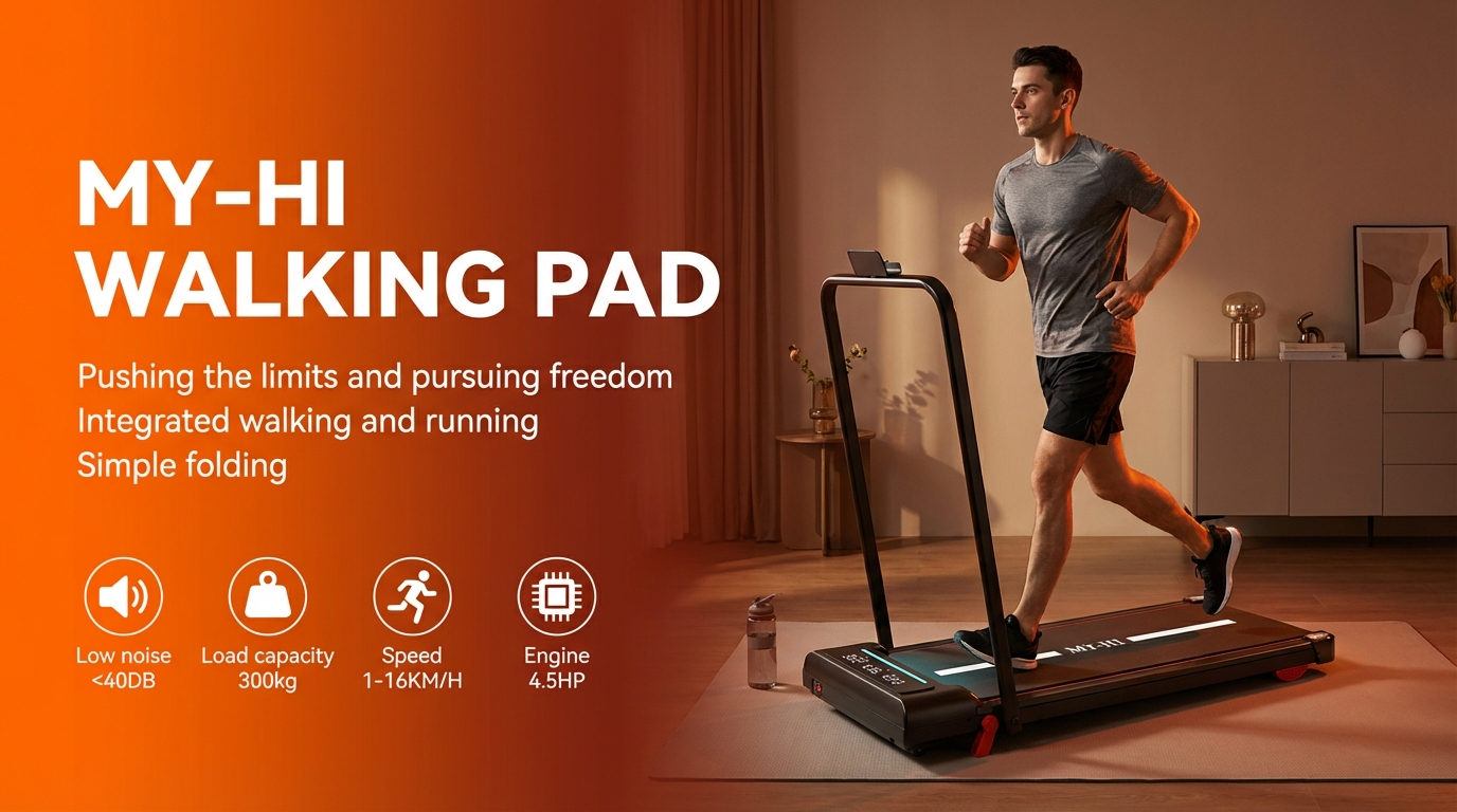 MY-HI Treadmill Electric Walking pad Treadmill foldable Treadmill Flat ...