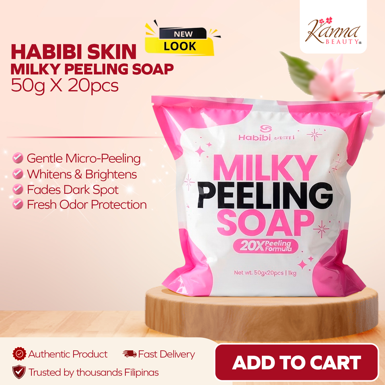 Habibi Milky Peeling Soap 50g Bar | underarm whitening soap mild ...