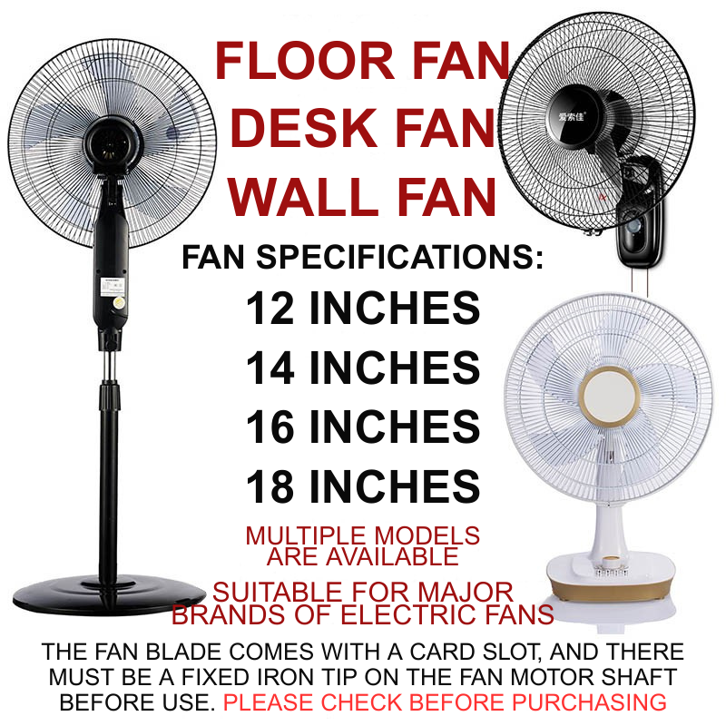 5 Leaves Electric Fan Blade Table Fanner Accessories Table Fanner Blade ...