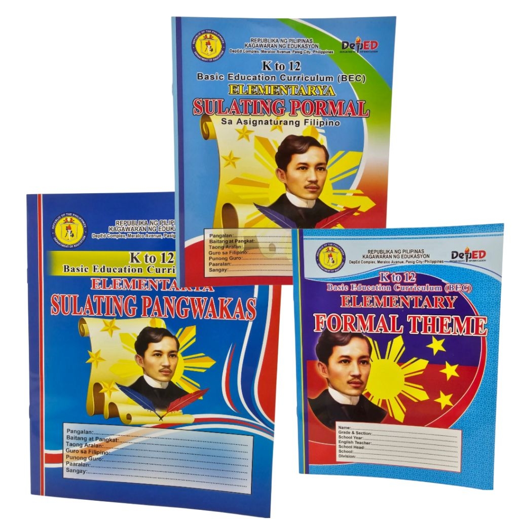 Formal Theme Elementary- Tagalog / English Coated Glossy Cover | Shopee ...