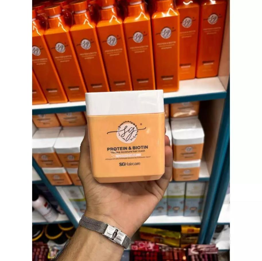 Sakura SG Protein & Biotin Hair Mask 500ml Volume + Moisture Salon ...