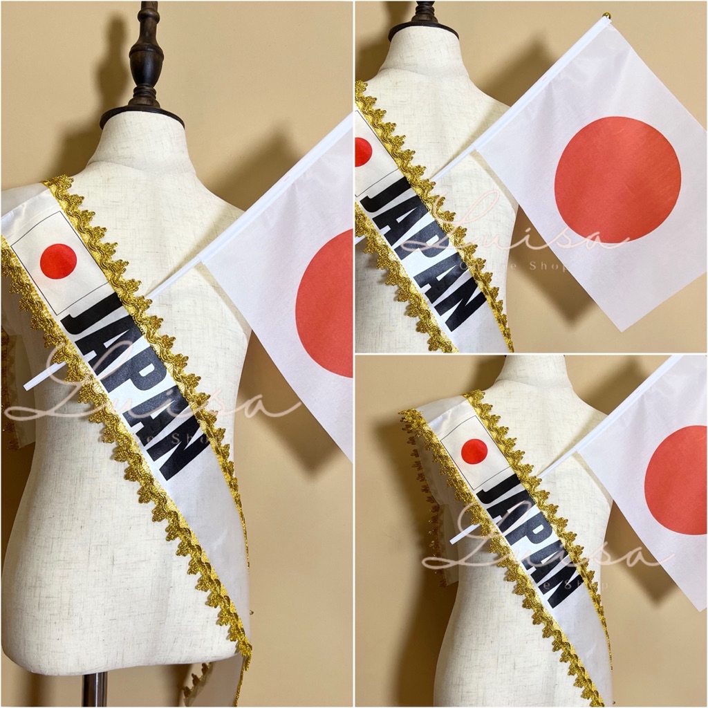 SASH WITH FLAGLET FOR UNITED NATIONS| (Wooden & Plastic Stick) | 33 ...