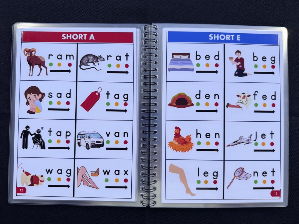 Tap, Blend, and Read CVC Words | 100+ CVC Words | Laminated Reading ...