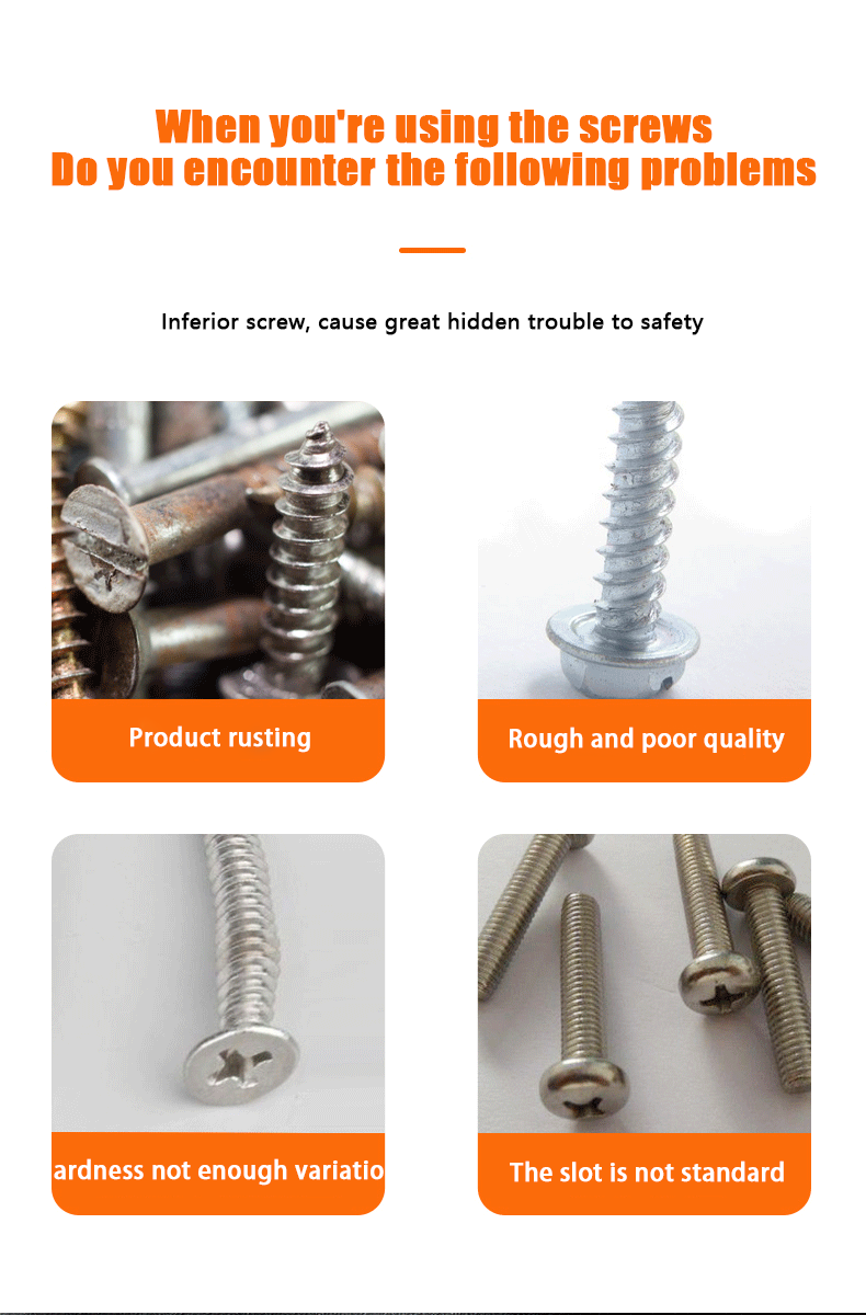 100Pcs 410 Stainless Steel Self-Drilling TEK Screws, 12 Hex Head Self ...