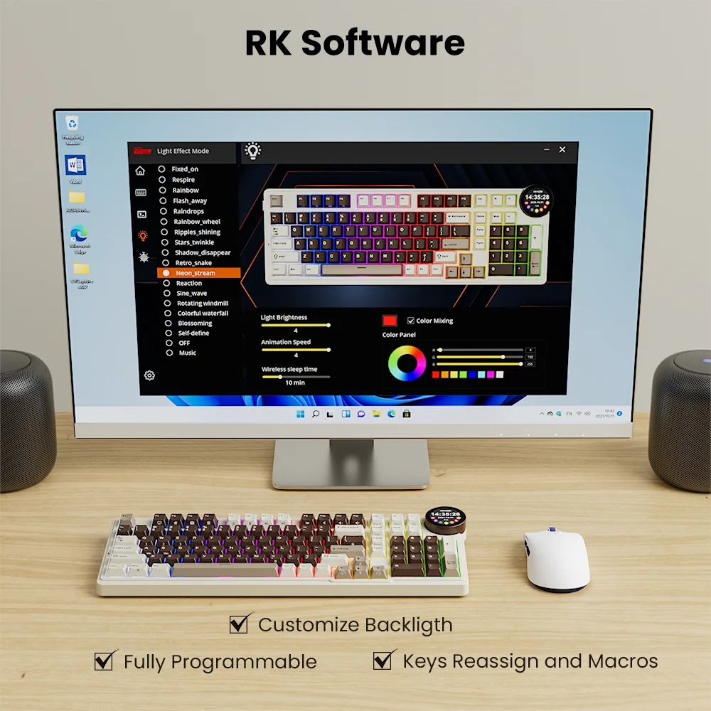 Royal Kludge RK-N99 Tri-Mode RGB 98 Keys Hot Swappable Mechanical ...