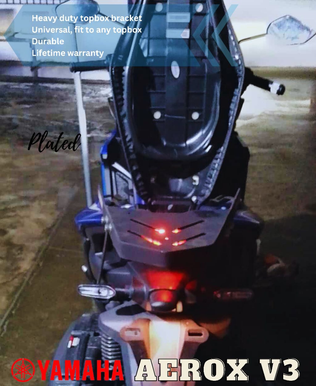 Yamaha Aerox 155 V3/ Aerox V3/ Aerox Turbo Topbox Bracket Heavy Duty ...