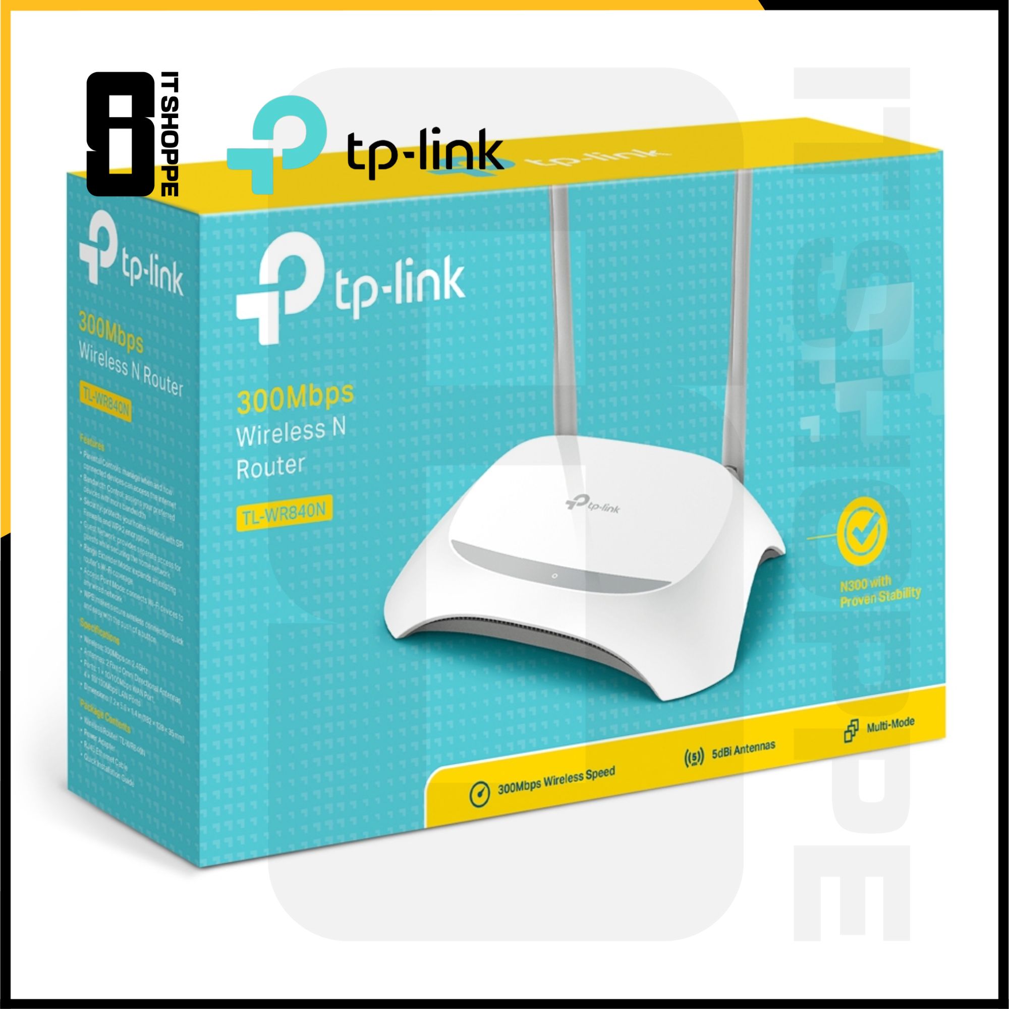 ITShoppe TP-Link TL-WR840N | Wireless N | Internet | Wi-Fi | AP | Range ...