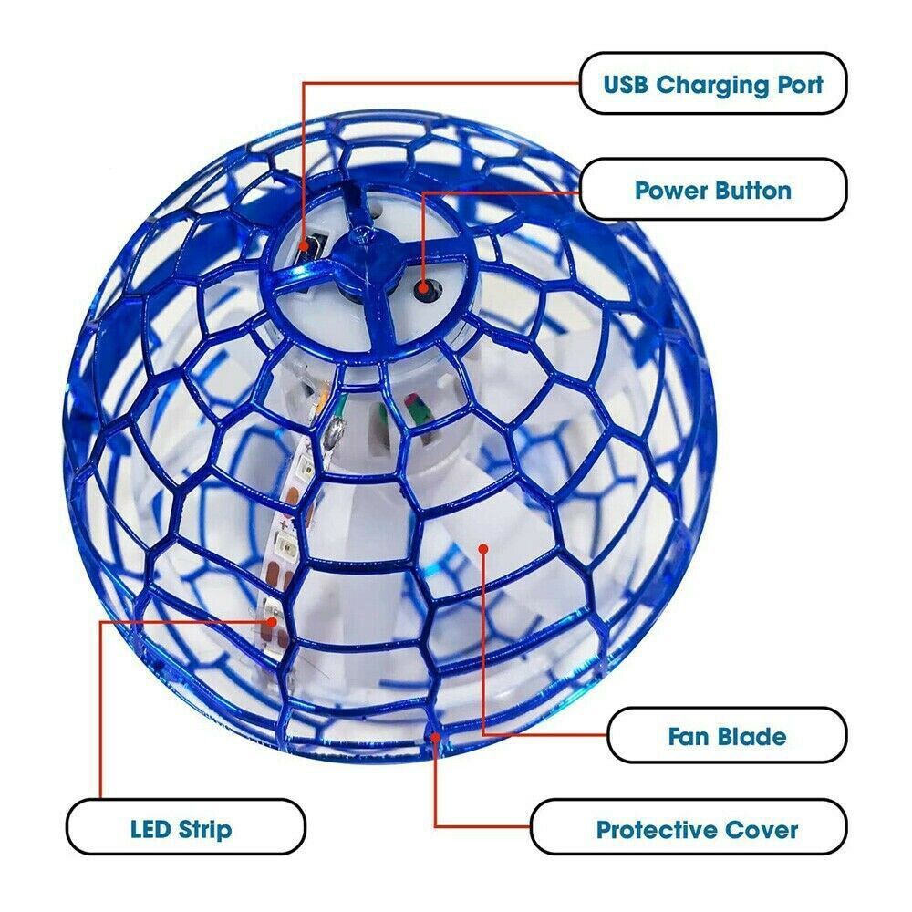 Flynova Pro Flying Spinner Flying Ball Boomerang Flyorb Hand Operated ...