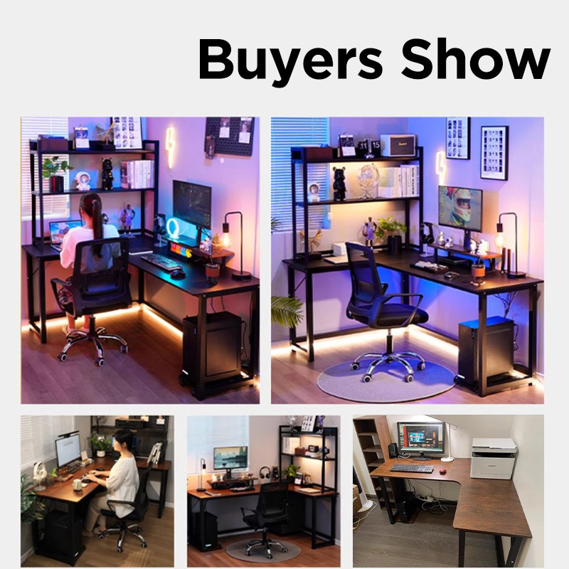【3 Color】Corner Desk L-Shaped Office Desk Table Computer Table With ...