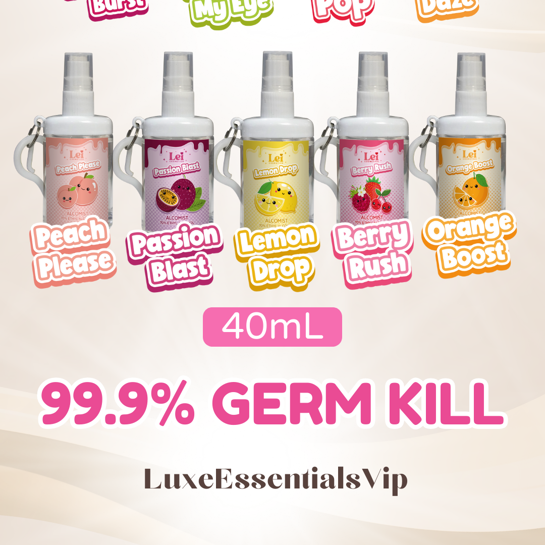 Fragrance Alcohol Spray – Premium Scent, 70% Alcohol, Pocket-Size, Germ ...