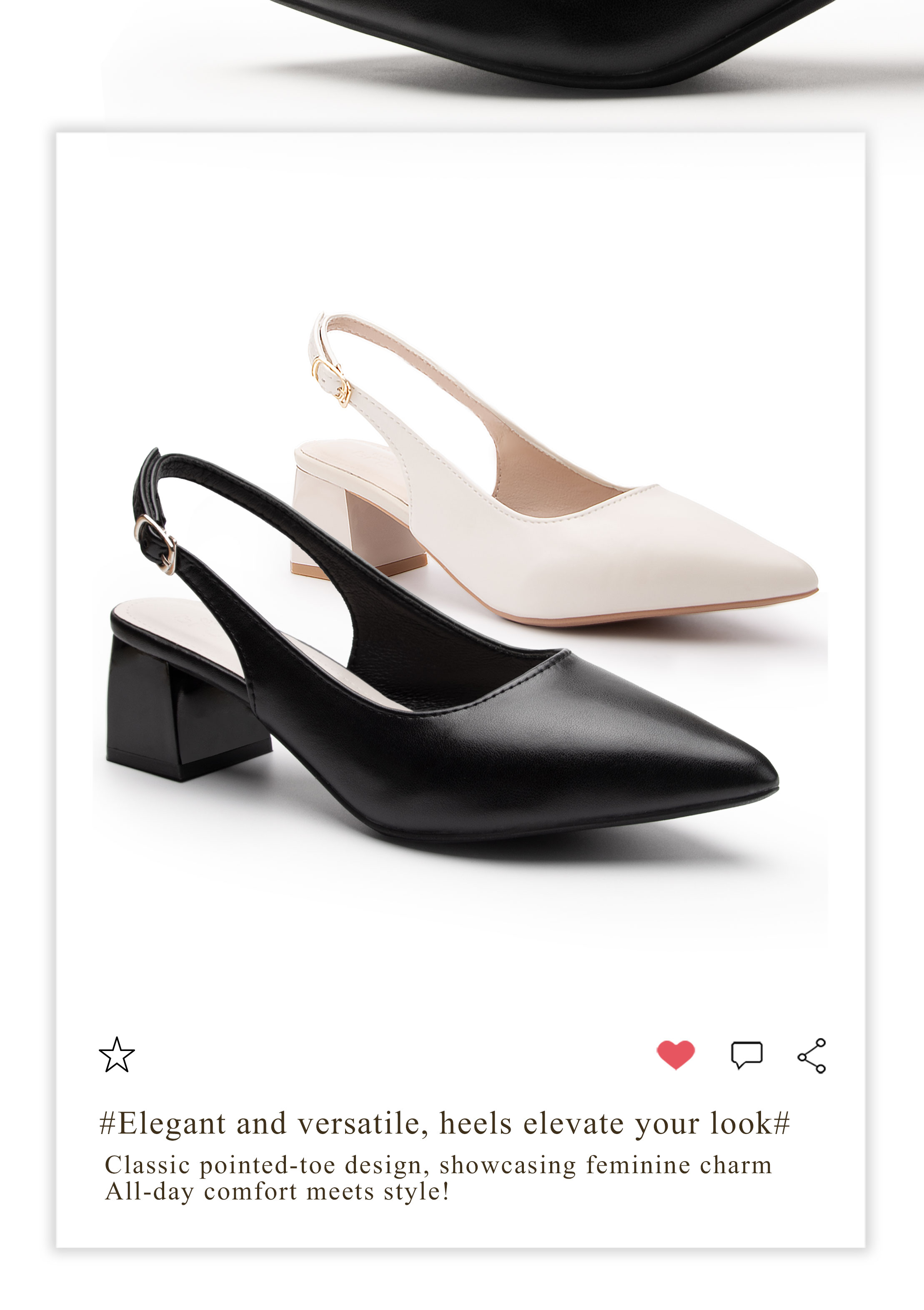 VONICA Korean Style Beige Pointed Toe Sandals for Women with Heels ...