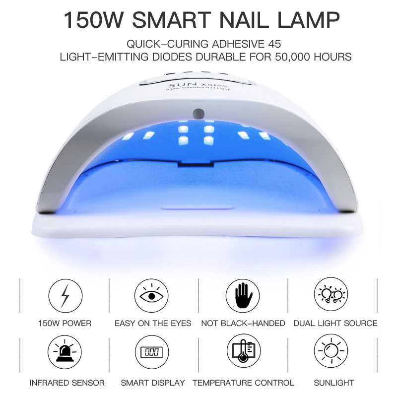 Gentle Curing Nail Gel Dryer Machine For Polish Zero UV Damage Nail ...