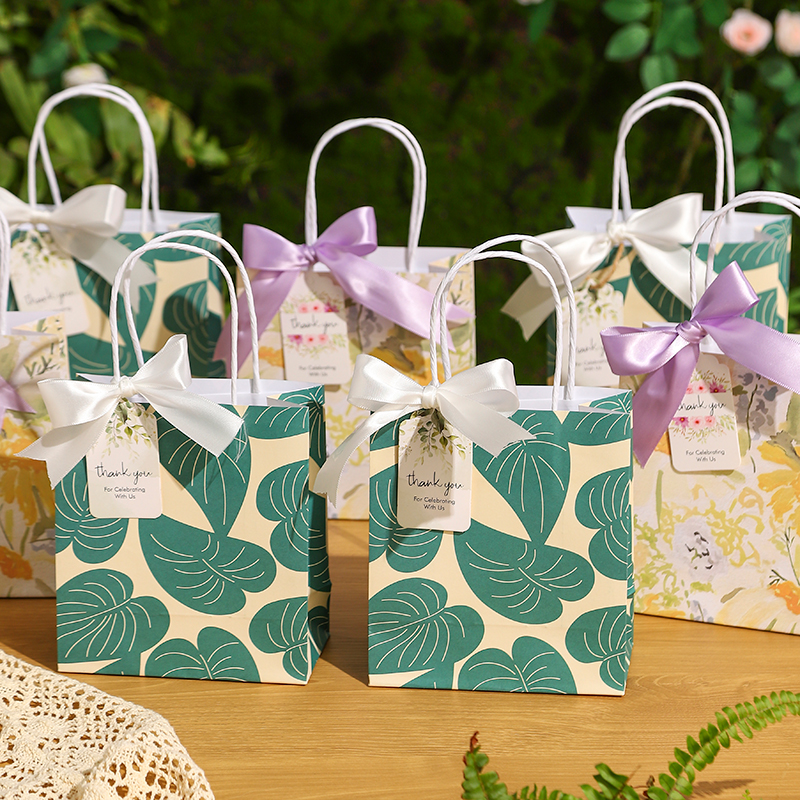 12 PCS Gift Bag Gift Packaging Paper Bags Birthday Wedding Souvenir ...
