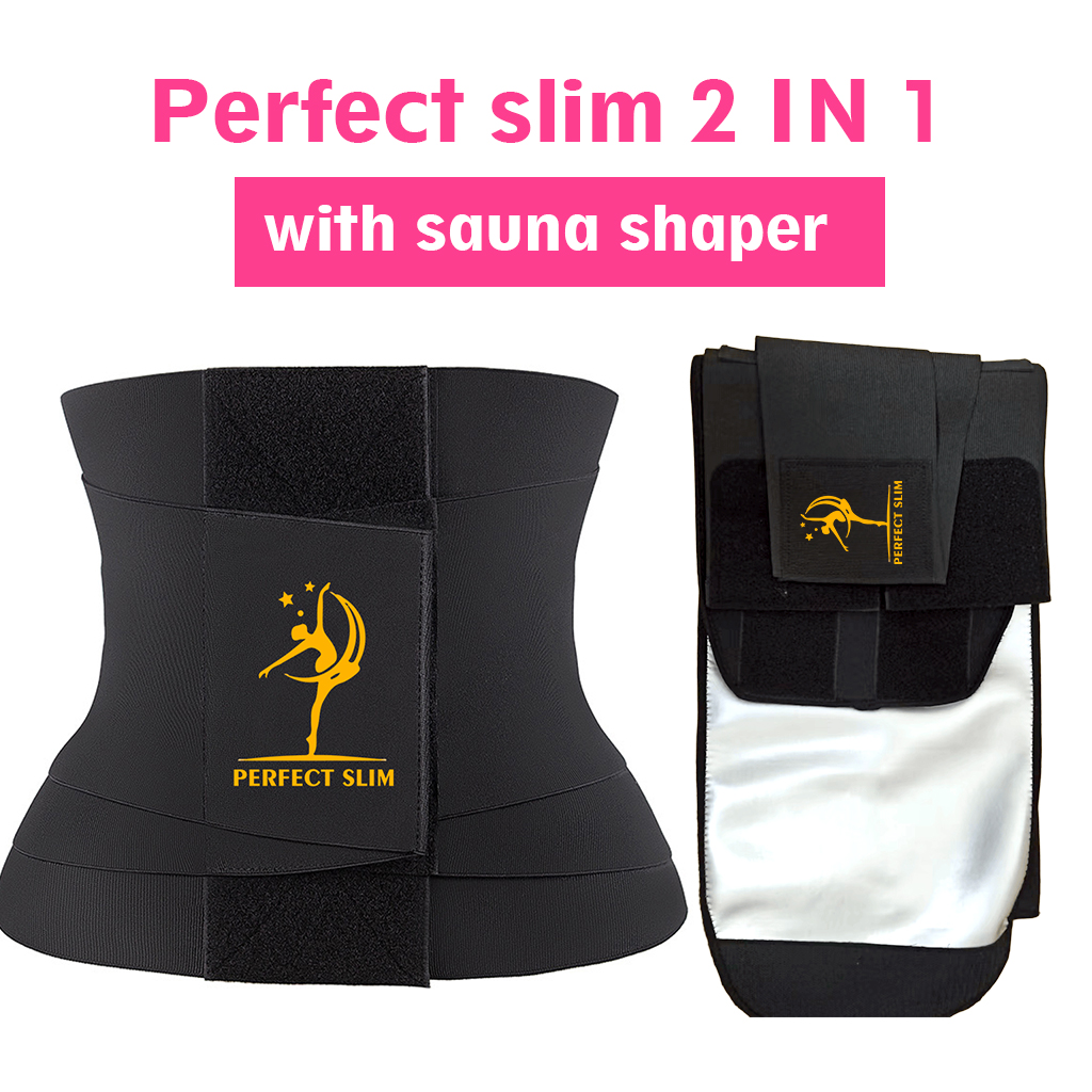 PERFECT SLIM Power Belt 6.0 Waist Trainer Corset Hourglass Trimmer VS ...