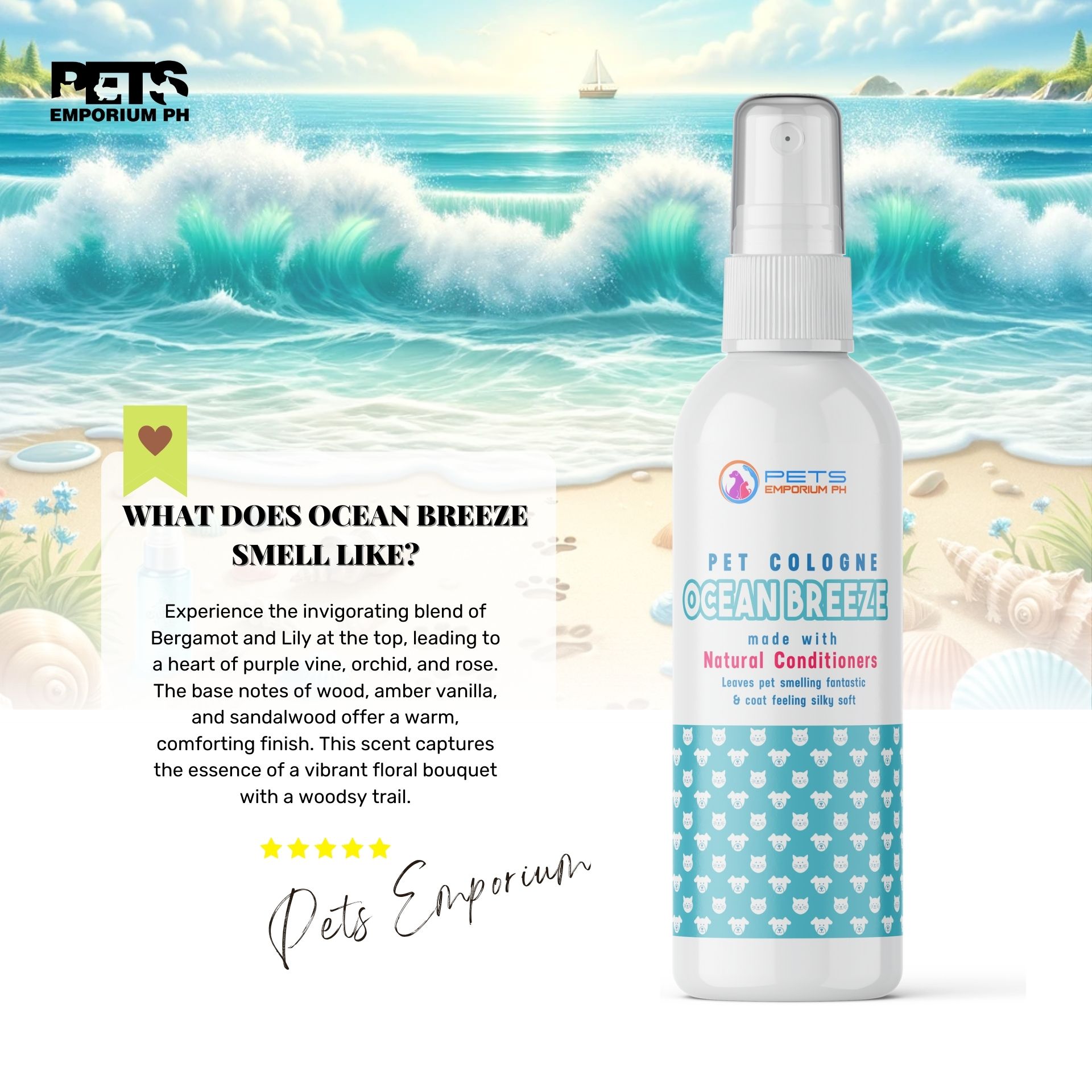 Pets Emporium PH – Pet Cologne Ocean Breeze Kiss 𝐏𝐫𝐞𝐦𝐢𝐮𝐦 Perfume Spray ...