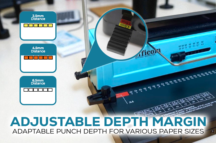 6in1 Binding Machine Wire & Spiral A4 W12D Dual-Purpose w/ FREE Binder ...