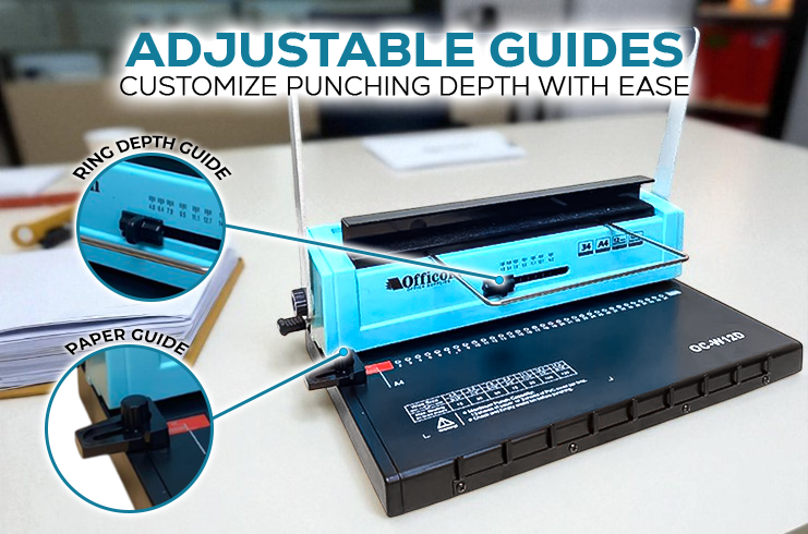 6in1 Binding Machine Wire & Spiral A4 W12D Dual-Purpose w/ FREE Binder ...