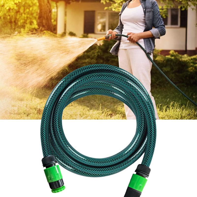 PVC Water Hose Set 5-35M With Adjustable Length Nozzle Heavy Duty ...