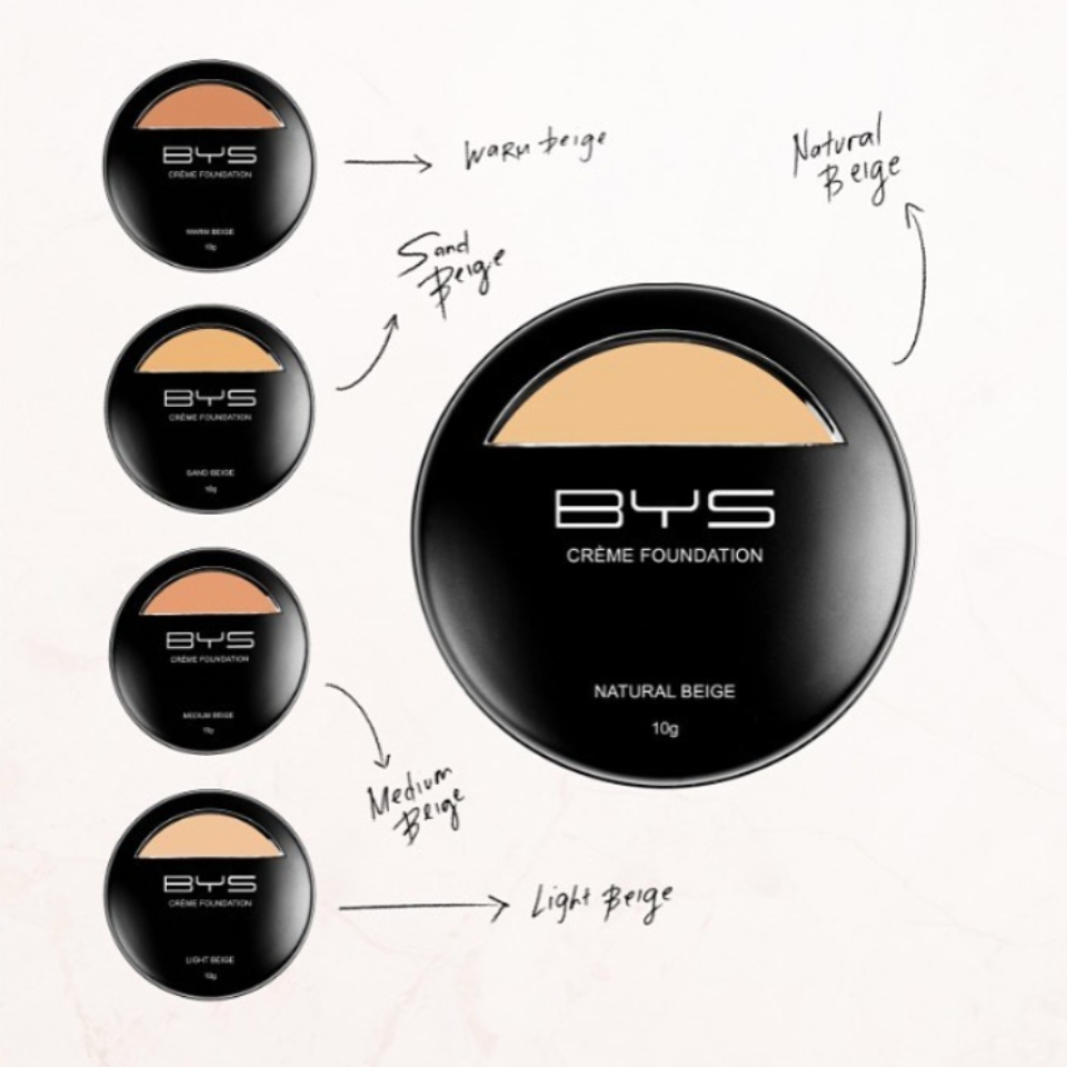 BYS Creme Foundation Hydrating Buildable | Full Coverage Luminous Satin ...
