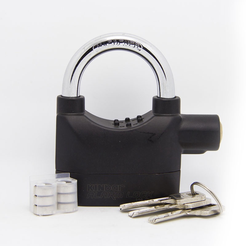 Alarm Padlock for Door/Motor/Bike/Car 110db Anti-Theft Security Lock ...