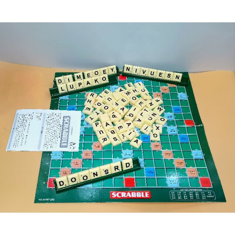 Scrabble series Scrabble size two sizes Family board game | Shopee ...