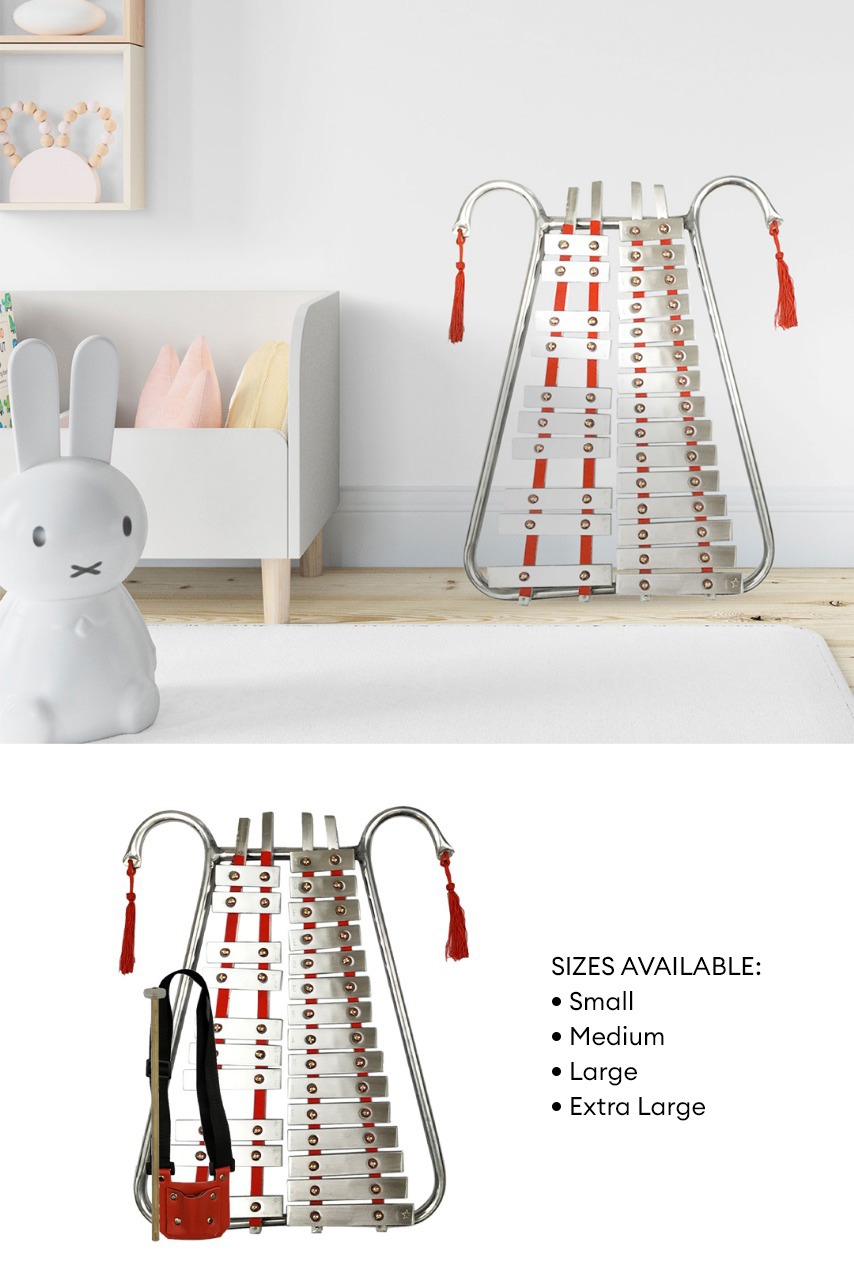 DJ Scorpio Lyre Xylophone - (Small) with Free Bag, Lyre Beater, Strap ...