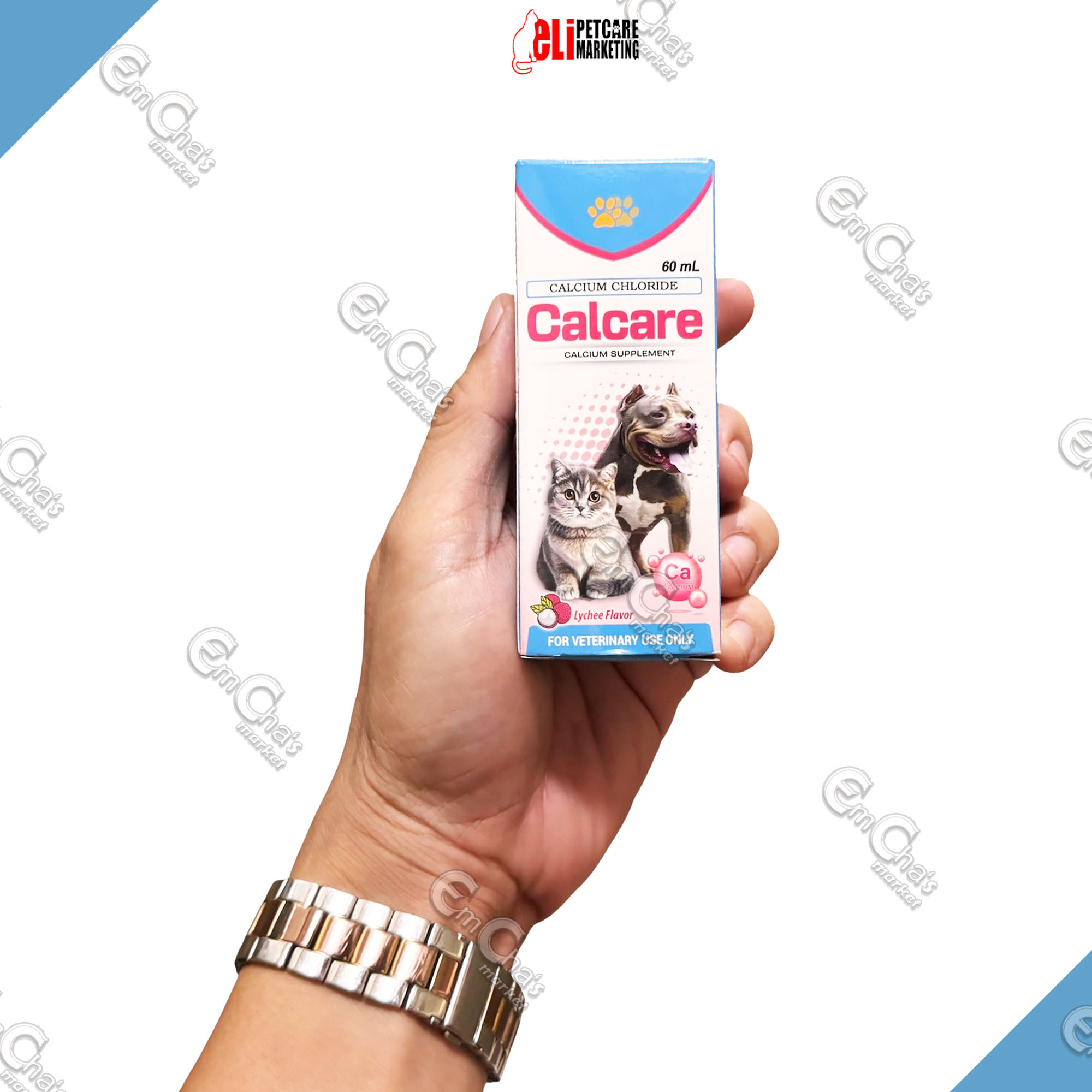 PET ORAL CARE: ELI CALCARE 60ml for Dogs and Cats Dog Calcium Cat ...