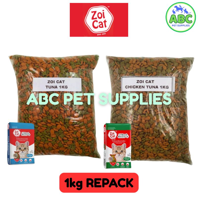 1KG REPACK ZOI CAT DRY CAT FOOD TUNA / CHICKEN TUNA FLAVOR ABC PET ...