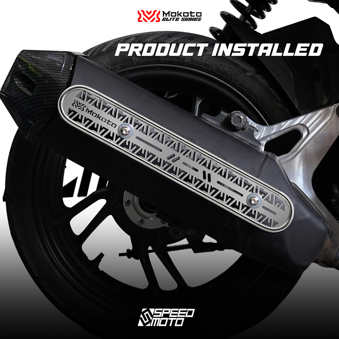 MOKOTO ELITE SERIES HONDA CLICK V2/V3/V4 MUFFLER COVER ELITE-11699 ...