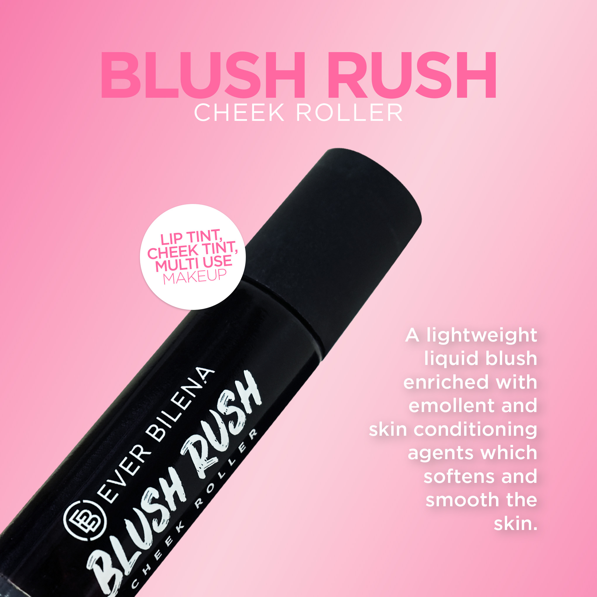 EB Blush Rush Cheek Roller [Lip tint, Cheek Tint, Multi use, Makeup ...