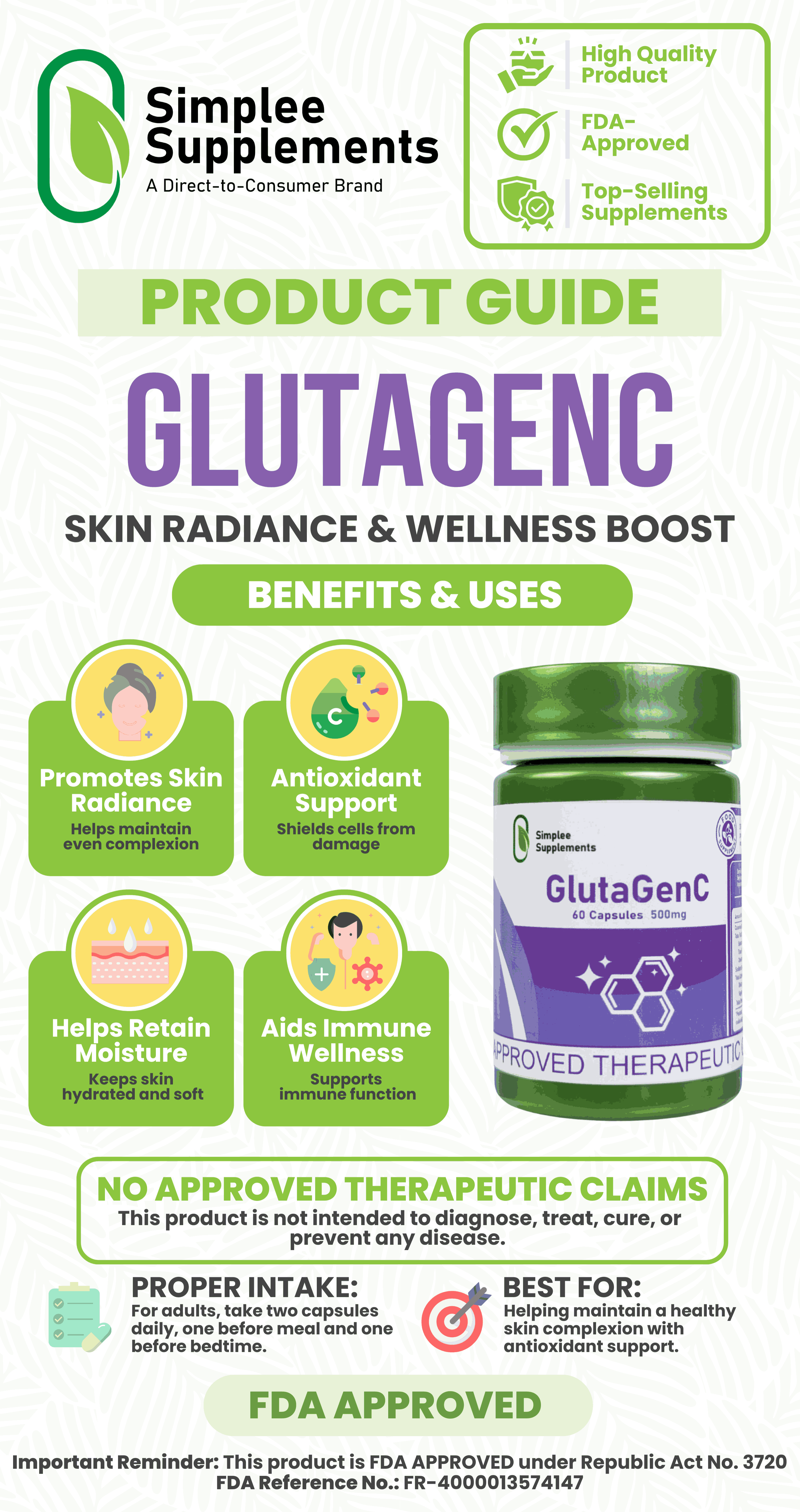 [ BUY 1 GET 1 ] Simplee GlutaGenC – Boosts skin brightness with C, Zinc ...