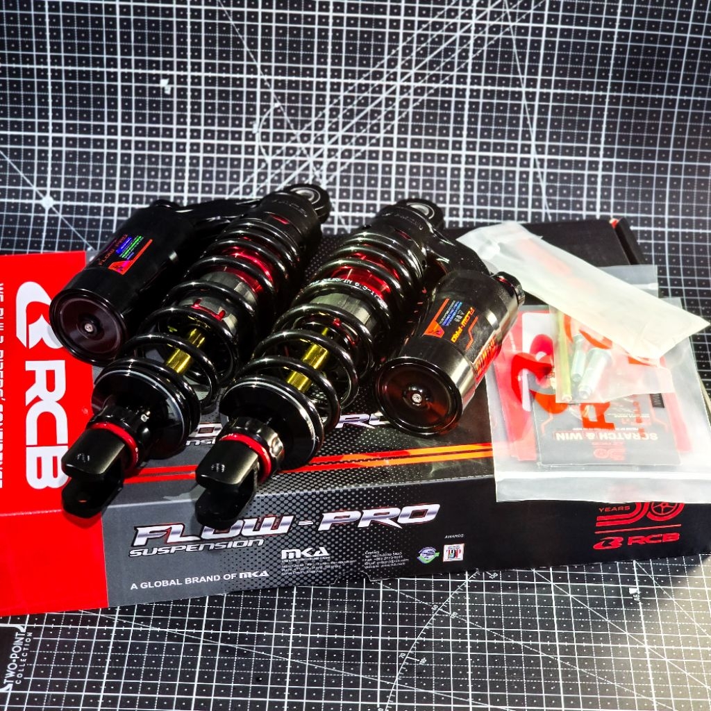 RCB 30th Anniversary Flow Pro Shock Absorber 305mm (Aerox V1 V2 V3/Nmax ...