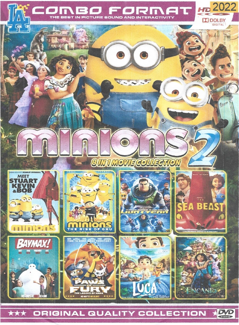 Minions Movie Collection Disney Encanto Disney Luca Disney Lightyear ...