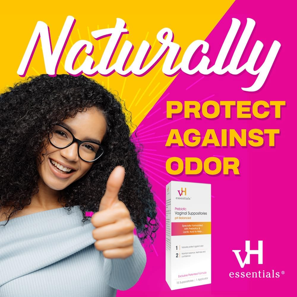 ESSENTIALS PREBIOTIC PH BALANCED VAGINAL 15 SUPPOSITORIES 1 APPLICATOR ...