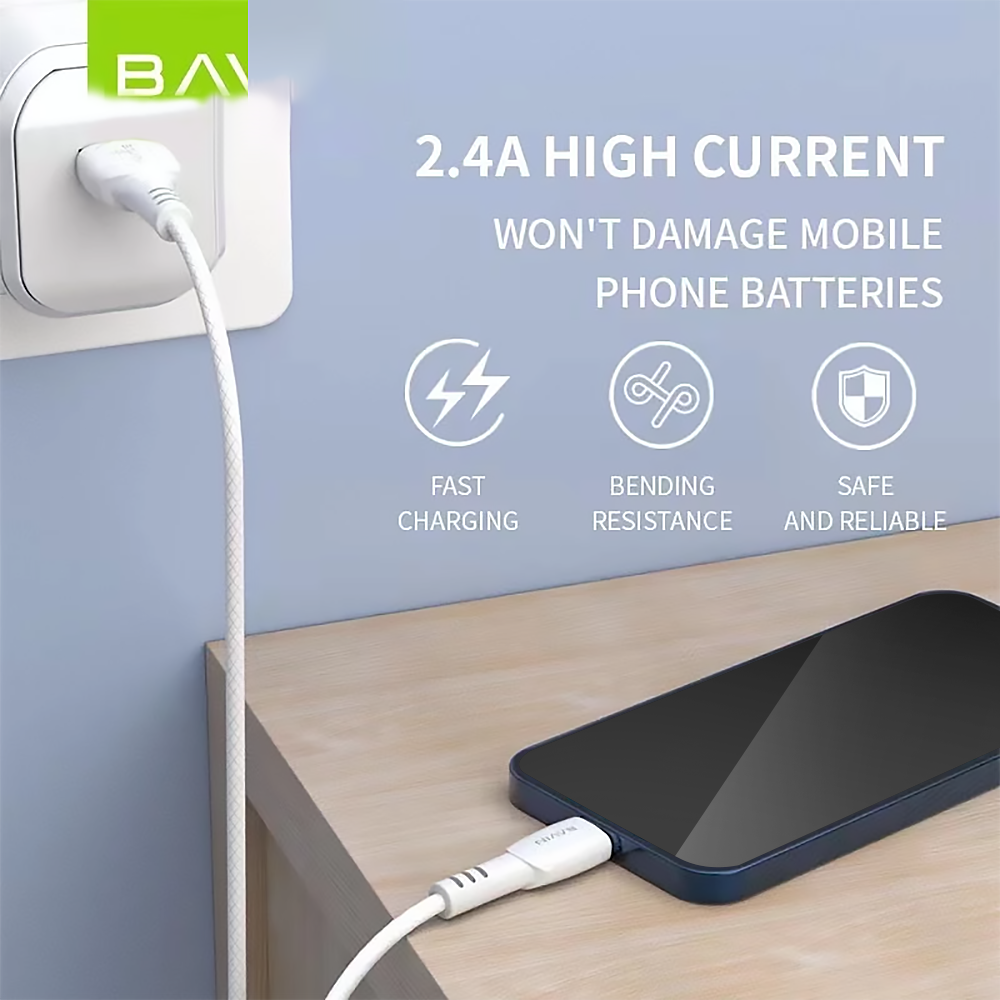 BAVIN CB221 60W PD Fast Charging Cable Data USB Cord 0.5/1/2 Meters for ...