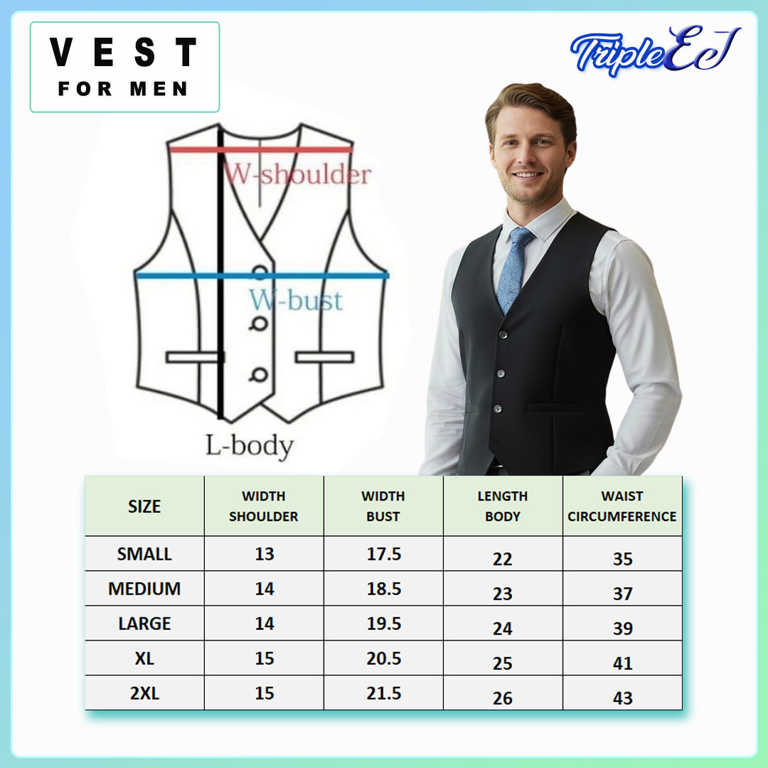 KHAKI Vest for Men Slim Fit Small - 2XL Size With Adjustable Buckles ...