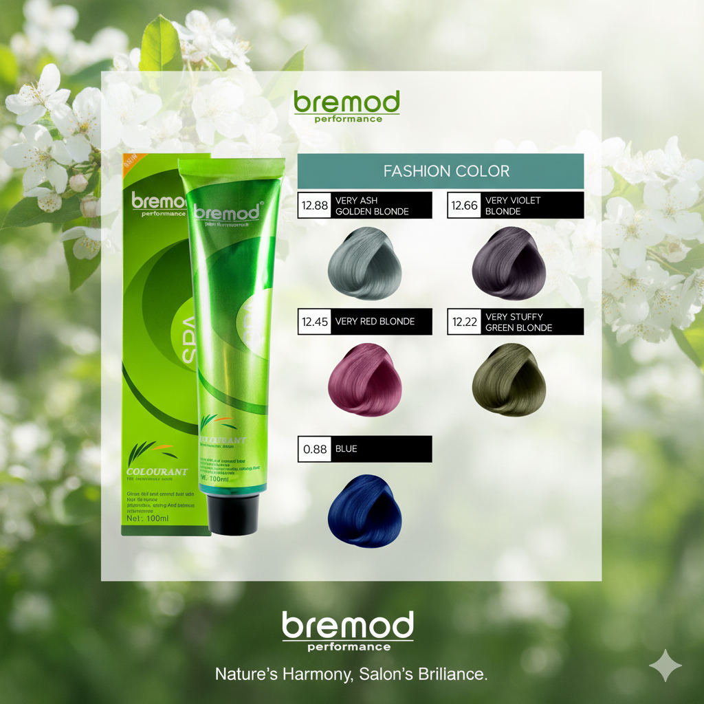 Bremod Hair Color 100ml | Light Blonde Series (12.88, 12.66, 12.45, 12. ...