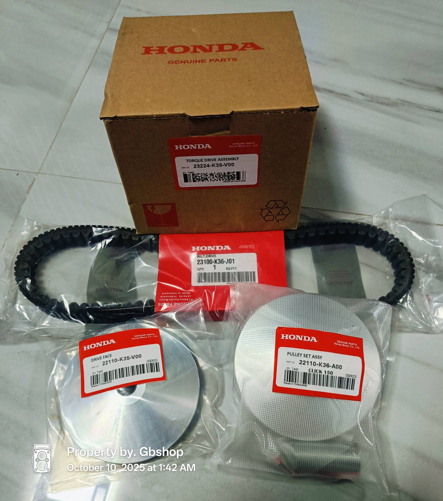 HONDA CLICK 150 CVT SET GENUINE PARTS THAILAND | Shopee Philippines