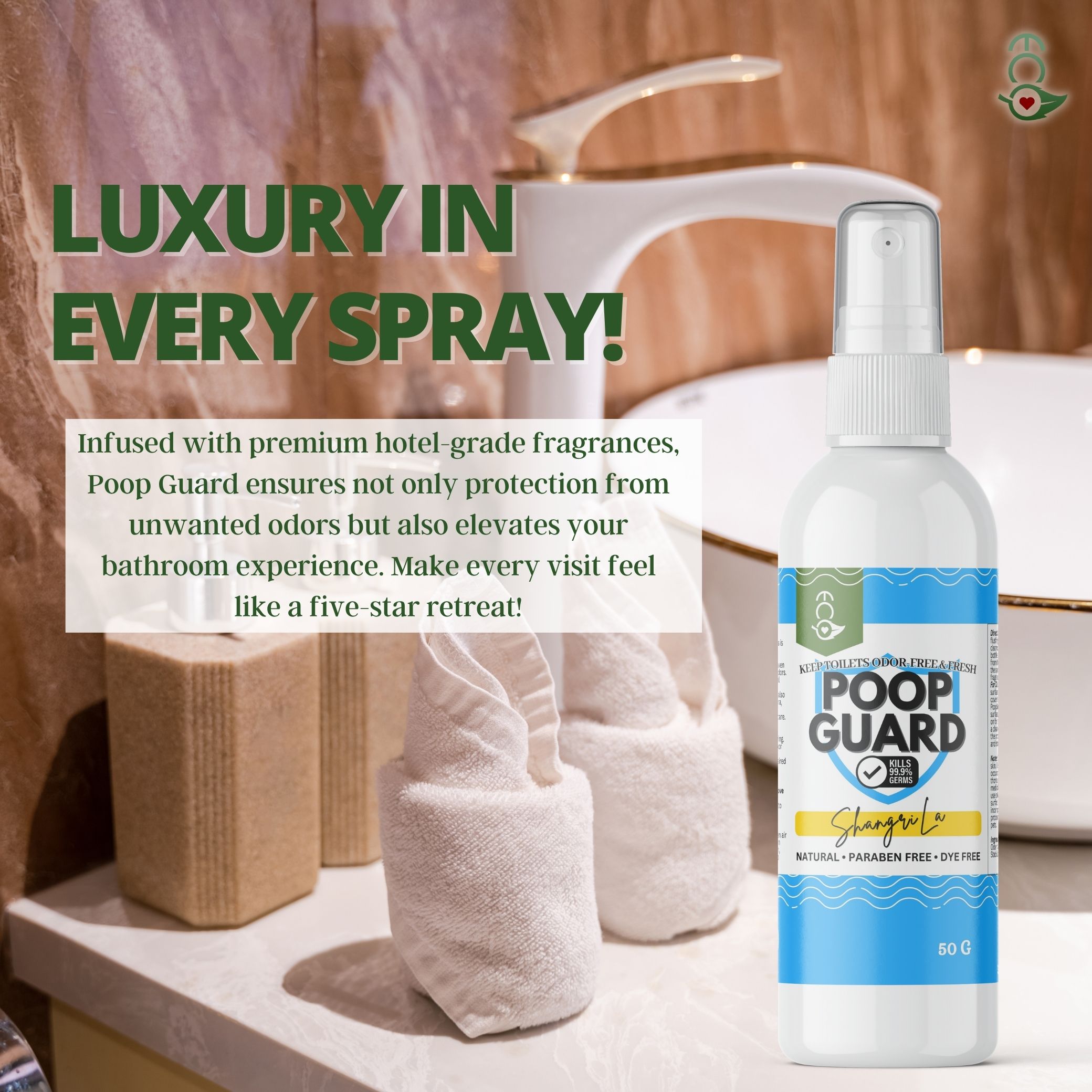 GRAND HYATT PoopGaurd Poop Spray Odor Buster Poop Ninja Poo Spray ...