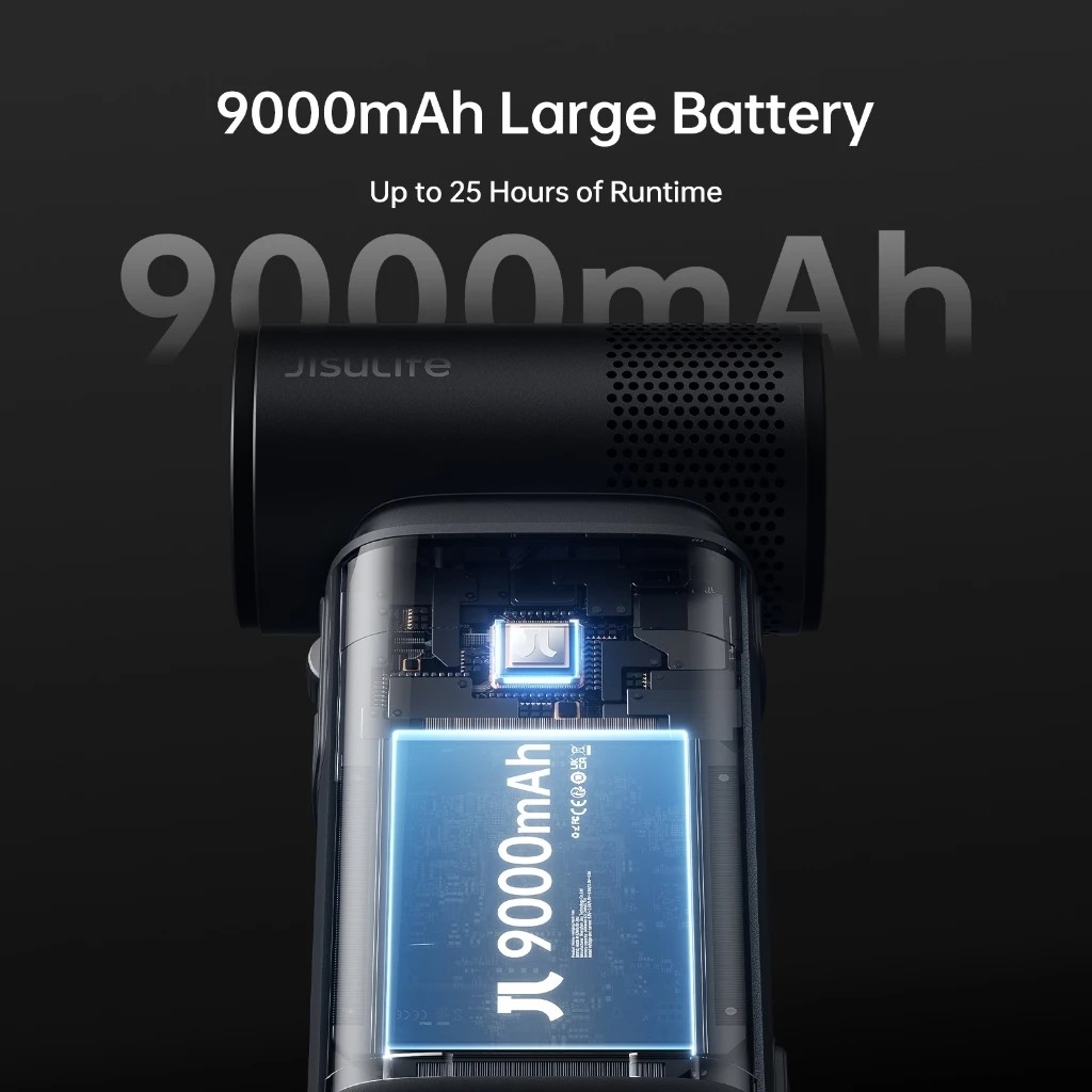 JISULIFE Handheld Fan Ultra2 9000mAh Longlasting Mini Fans with 100 ...