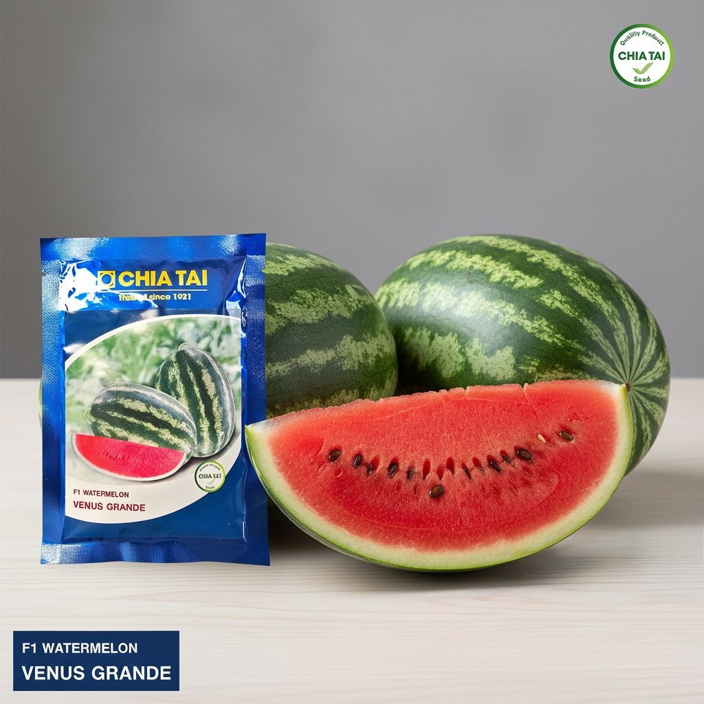 Venus Grande F1 Hybrid Watermelon 50 grams - Chia Tai Seeds | Shopee ...