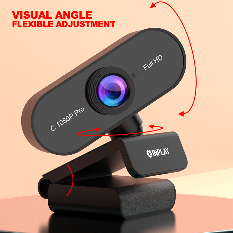 Inplay C1080PRO Web Camera HD 1080P USB 2.0 Port Hi-Speed With Mic Web ...