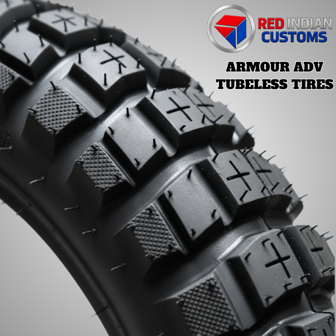RED INDIAN ARMOR ADV SERIES DUAL SPORT TUBELESS TIRE SIZE 17 18 19 21 ...