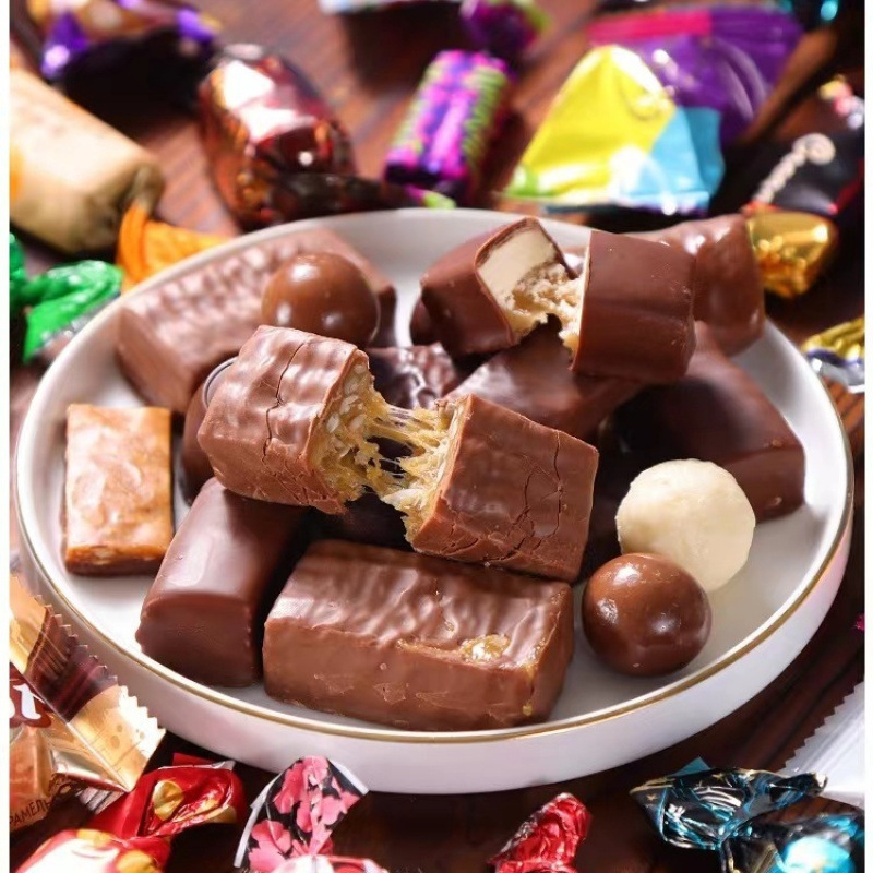 Fun Food- 5 Flavors Assorted Chocolate 420 Grams Snack Dessert 100g ...